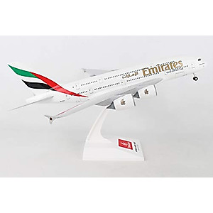 Daron Skymarks Emirates A380-800 Airplane Model Building Kit with Gear, 1/200-Scale