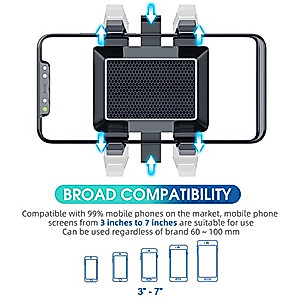 Phone Mount for Car, 360°Rotatable and Retractable Car Phone Holder Mount Multifunctional Rearview Mirror Phone Holder Car Adjustable Cell Phone Holder for iPhone 13 12 11 Pro Max XR All Smartphones