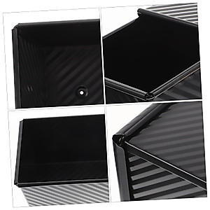 TIDTALEO Non-stick Bread Baking Mould Toast Box with Lid Carbon Steel Metal Bread Pan Toast Mold Bakeware