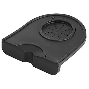 Fdit Coffee Tamper Mat Multi-function Thicken Anti-skid Wear Station Anti-Slip Mat Holder Silicone Espresso Pad(Black)