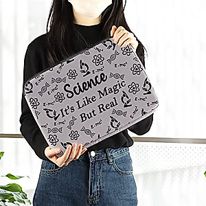 ENSIANTH Science Gift Scientist Gift It’s Like Magic,But Real Laptop Sleeve Science Teacher Gift Biologist Graduation Gift (Science Magic LS)