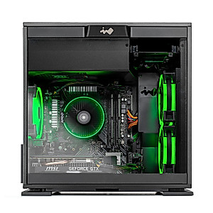 Skytech Legacy Mini Gaming PC Desktop - AMD Ryzen 7 2700 3.2GHz, GTX 1660 Super 6GB, 16GB DDR4 3000, 500GB SSD, AC WiFi, Win 10 Home, Black