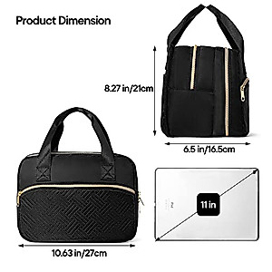 Fasrom Wearable Breast Pump Bag with Cooler Compatible with Elvie and Willow Hands-Free Pumps and Medela Pump in Style, Portable Pump Carrying Case for Working Moms, Black (Bag Only, Patent Design)