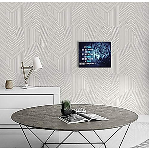 Motivational Wall Art Inspirational Quotes Office Canvas Poster Print Framed Artwork Mindset Like A Wolf Home Decor for Living Room Bathroom Decoration 16x20inch