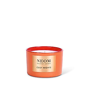 NEOM- Cosy Nights Luxury Scented Candle- Travel Size | Sandalwood, Frankincense & Nutmeg | Essential Oil Aromatherapy Candle | Gift (Travel Size)