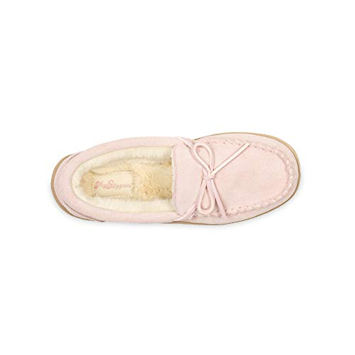 MySlipper Women's Size 7 Blush Moccasin Slippers By:MyPillow