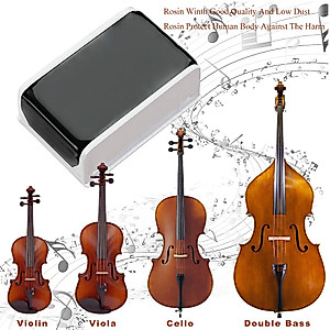 Rosin for Violin Viola Cello bow,2 Pack Dark Black Natural Rosin