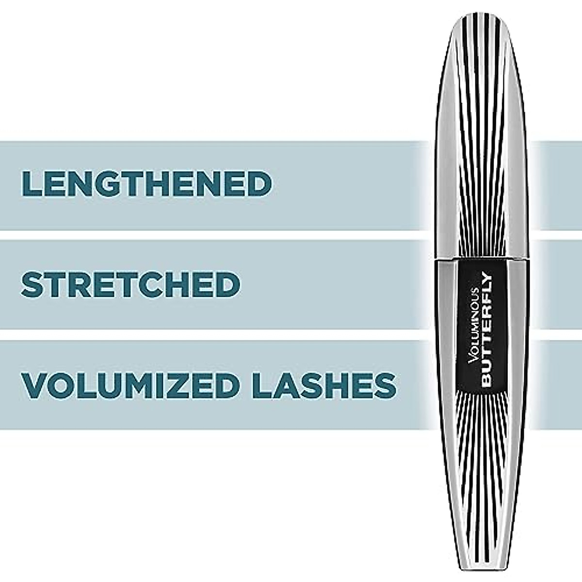 L'Oreal Paris Voluminous Butterfly Mascara, Washable, Blackest Black, 0.22 Fl. Oz., 1 Count