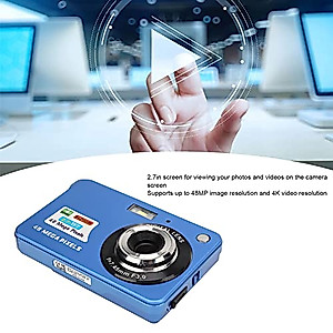 Compact Camera, 4K 48MP Digital Camera (Blue)