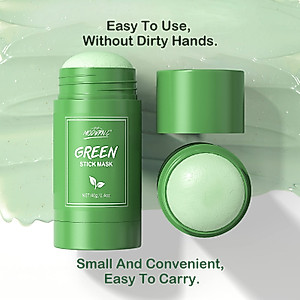 POP MODERN.C Green Tea Stick Mask Blackhead Remover Mask Deep Cleansing Moisturizing Nourishing Hydration Pore Improve Acne Face Mask Skin Care With Blackhead Remover Extractor Tools