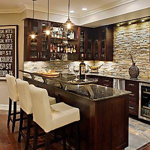 Leools Filament LED Edison Bulb 15W Dimmable 2700K Warm White 1300LM, 120W Incandescent Equivalent E26 Base, ST64 Vintage LED Filament Bulbs, 360 Degrees Beam Angle, Pack of 2