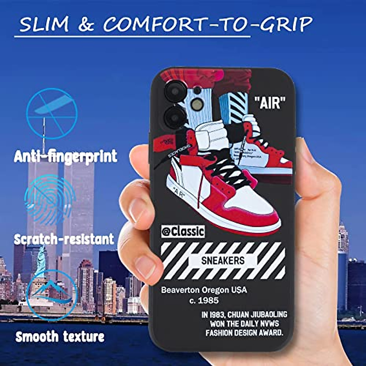 BHISAJYAM Cool for iPhone 11 Case for Boys Men Basketball Sneaker Designer Sports Compatible with iPhone 11 Cases