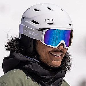 SMITH Frontier Goggles with Carbonic-x Lens – Performance Snowsports Goggles with Replaceable Lens for Skiing & Snowboarding – for Men & Women – Black + Green Sol-X Mirror Lens