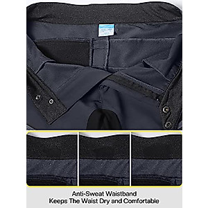 ARSUXEO Mens Bike Shorts,Cycling Shorts,Mountain Bike Shorts MTB Shorts Loose Fit with Moisture-Wicking Waistband Dark Grey Size Medium