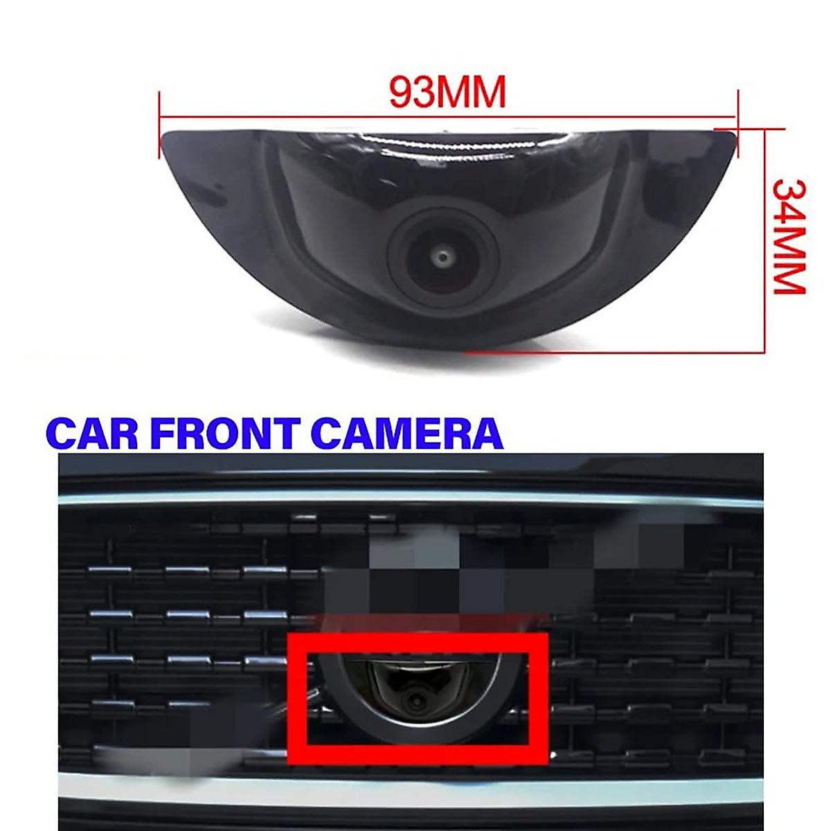 Car Reversing Camera for Volvo XC90 S60 S90 V60 V90 XC60 XC40 2019-2021, Car Front View Parking Night Vision Waterproof Camera