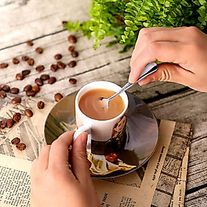 12-Piece Demitasse Espresso Spoons, 4.7 Inch Stainless Steel Mini Coffee Spoons for Dessert, Ice Cream