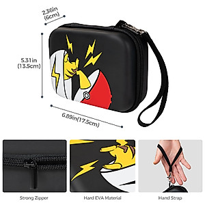 ProCase Trading Card Carrying Case, Playing Card Holder Organizer Fits Up to 400 Cards, Cards Storage Box with 2 Removable Dividers and Hand Strap -Black