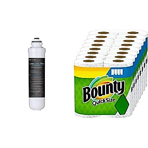 Avalon A4FILTER, NSF Certified Single Stage Filter & Bounty Quick-Size Paper Towels, White, 16 Family Rolls = 40 Regular Rolls (Packaging May Vary)