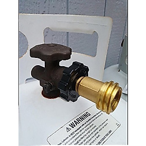 Aobbmok Universal Fit Propane Tank Adapter Converts POL to QCC1/Type 1 Wrench to Hand Tighten Old to POL Cylinder Valve