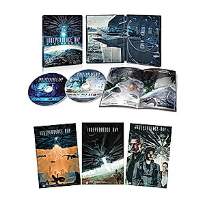 Independence Day: Resurgence 3D & 2D Blu-ray Set (Amazon.co.jp Exclusive) (Steel Book Case with Original Poster Card Set), Blu-ray