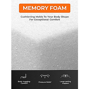 ORORO Heated Seat Cushion with Battery Pack, Foldable USB Heated Seat Cover Pads for Office Chair, Stadium, Camping (Black)