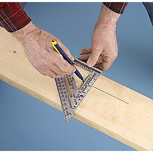 Swanson SW0125G 7" Speed Square Layout Tool & 25' Savage Gripline Tape Measure Kit