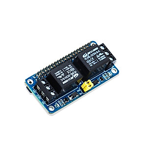 sb components Zero Relay 2 Channel 5V Relay Shield for Raspberry Pi, Relay HAT Expansion Relay Board for Raspberry Pi 4B/3B+/3B/2B/B+/A+/Zero and Zero W | Power Relay Module for Raspberry Pi