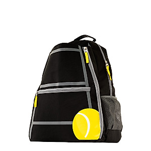 Thorza Tennis Racket Bag – Lightweight Tennis Backpack Stores 2 Racket, Balls, and Sports Gear – Tennis Racket Holder for Men and Women – Backpack Only