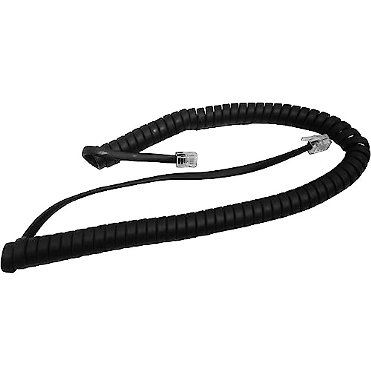 The VoIP Lounge Replacement 9 Foot Black Handset Receiver Cord for Polycom VVX Series IP Phone 101 150 201 250 300 301 310 311 350 400 401 410 411 450 500 501 600 601 1500
