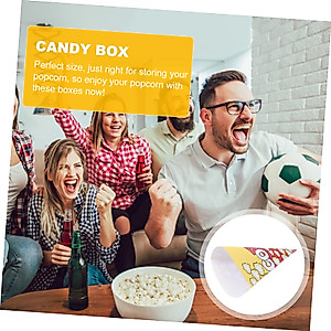 50pcs Popcorn Triangle Paper Bags Cone Shaped Treat Bags Striped Mini Bags Mini Snacks Snack Holder Bag Snacks for Kids Baby Shower Decorations Food Supplies Child