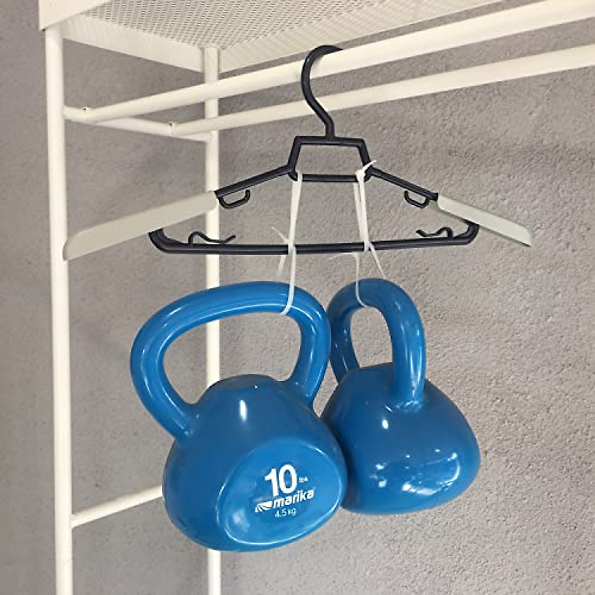 No Bump Hangers, Adjustable - Coat Clothes Hangers 15" to 21" Width – Made from Recycled Material, Sustainable by Sevouk - 10 Pack