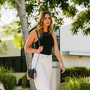 SABRE Jeweled Pepper Spray, Fashionable Monochromatic Design, Quick and Easy Access Snap Clip for Secure Attachment and Key Ring, 25 Bursts, 10-Foot (3-Meter) Range