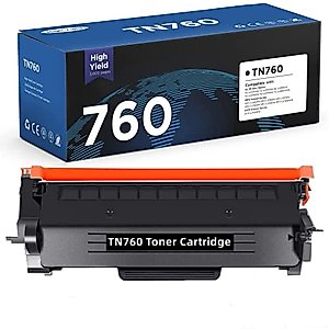 TN760 TN730 Toner for Brother Printer Compatible Replacement for Brother TN760 TN-760 TN 760 TN-730 TN 730 Work for DCP-L2550DW MFC-L2710DW MFC-L2750DW HL-L2350DW HL-L2395DW Cartridge