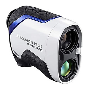 Nikon COOLSHOT PROII STABILIZED Golf Rangefinder, Waterproof, 6X Magnification, Slope, HYPER READ, DUAL LOCKED ON ECHO, OLED Display, 5 Year Warranty, White/Blue/Black