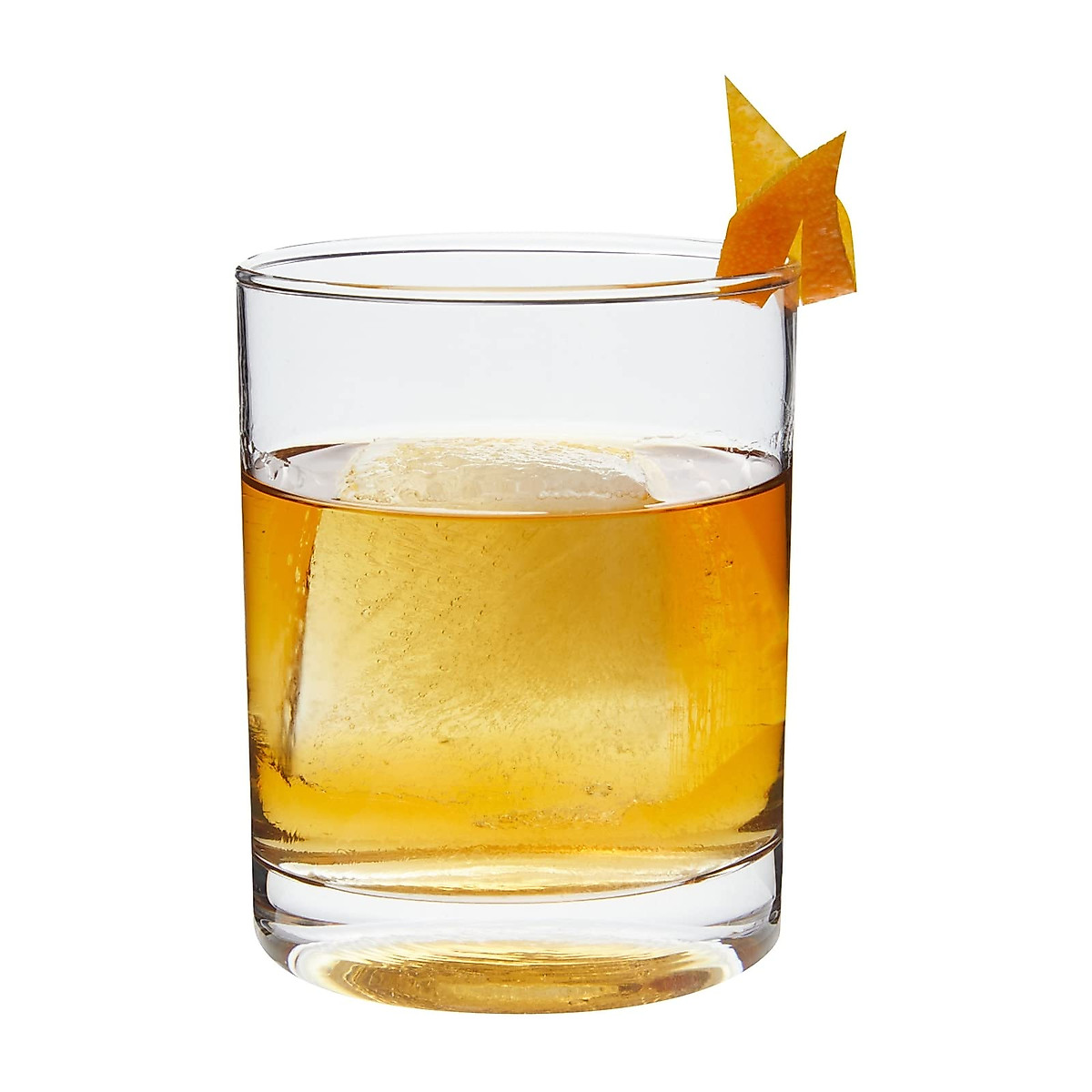 Juvale 12oz Whiskey Glasses, Set of 8 Double Old Fashioned Glass for Scotch, Bourbon, Cocktails