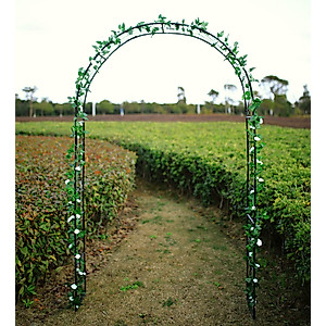1. GO Steel Garden Arch, 7'2'' High x 4'5'' Wide, Garden Arbor for Various Climbing Plant, Outdoor Garden Lawn Backyard