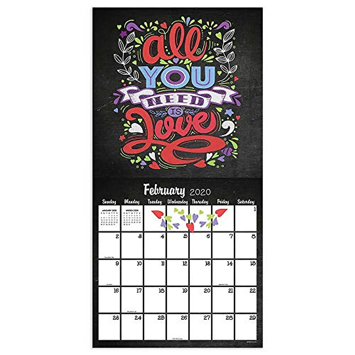 2020 Chalk It Up Inspiration Wall Calendar
