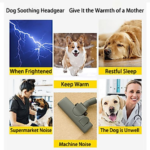 Pack x2 No Flap Ear Wraps for Dogs - Snoods for Dogs & Cats, Dog Ear Muffs Noise Protection, Dog Ear Covers for Grooming, Dog Ear Wrap for Anxiety Relief, Happy Dog Ear Hoodies