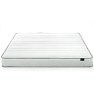 Zinus 6 Inch Foam and Spring Mattress / CertiPUR-US Certified Foams / Mattress-in-a-Box, Full (Off-White)