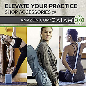 Gaiam Yoga Mat Towel Microfiber Mat-Sized Yoga Towel for Hot Yoga (68" L x 24" W), Heron Lilac