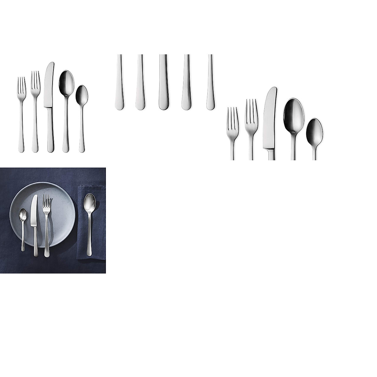 Georg Jensen Copenhagen 5-Piece Stainless Steel Flatware, 18/8