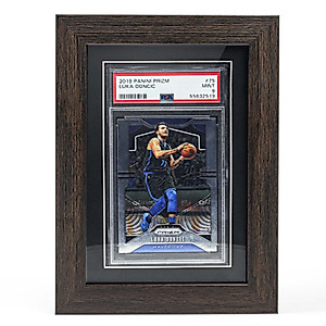 tutata PSA Graded Card Display Frame, Walnut Frame for PSA Card, Sport Card Display Case