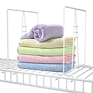 ERYTLLY Shelf Dividers Closet Shelf Dividers Closet Wire Shelf Dividers Wire Closet Shelf Dividers Separator Steel Organizers Closet Organizer