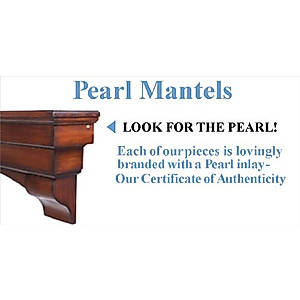Pearl Mantels 520-48 Berkley Paint Grade Fireplace Mantel, 48-Inch, White, 48 Inch
