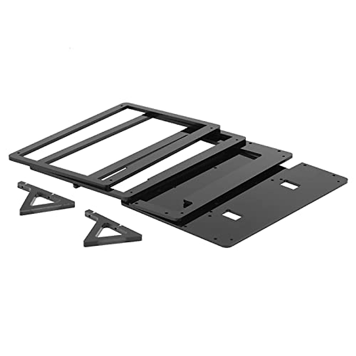 Cryfokt Fullview Plus Screen Case, Shell Case Screen, Backlit Control Support with Plastic Bracket for Raspberry Pi Support (Plastic Bracket Shell + 7-inch Display)