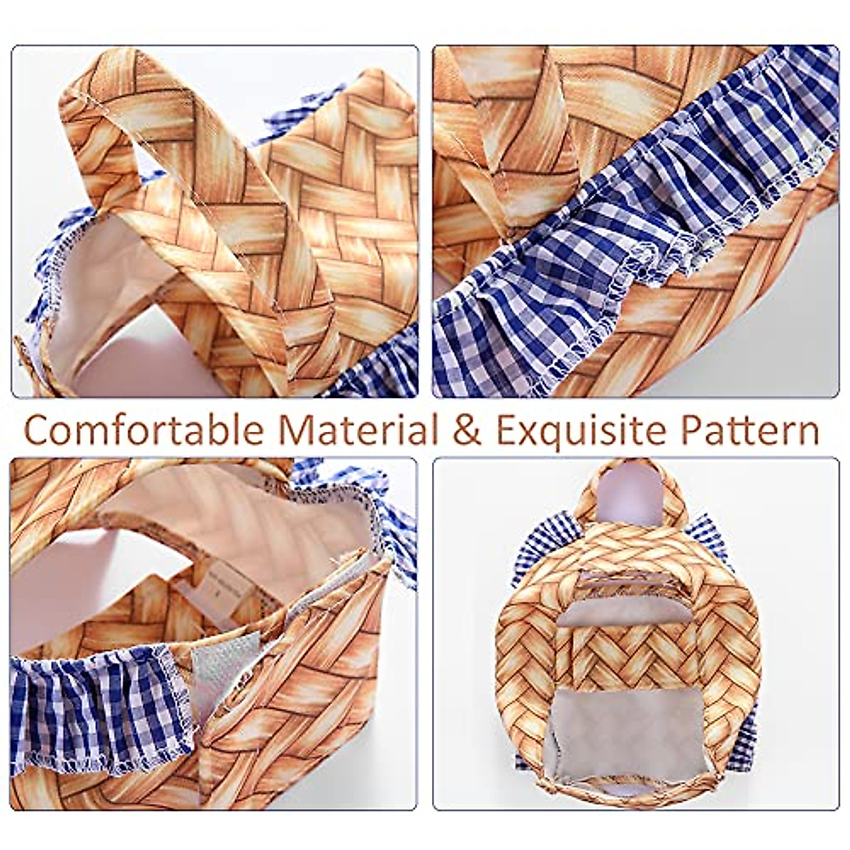 Basket Dog Costume Halloween Costumes for Small Medium Dogs, Dog Basket Costume Dog Halloween Costumes Pet Halloween Basket Costume for Halloween Christmas Birthday Party