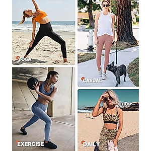 GAYHAY 3 Pack Leggings for Women - High Waisted Tummy Control Workout Yoga Pants Gym Running Activewear Compression Black Leggings