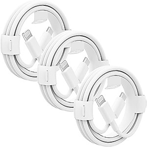 [Apple MFi Certified] iPhone Fast Charger 3Pack (6ft), USB C to Lightning Cable Power Delivery for iPhone 14/14 Pro/14 Pro Max/13/13 Pro/13 Pro Max/12/12 Mini/Xs Max/XR/X/AirPods Pro and More
