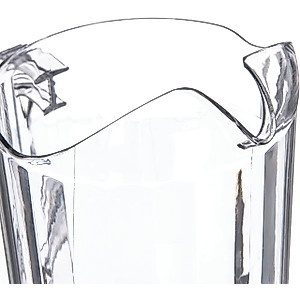 Carlisle FoodService Products Versapour Clear Pitcher Tall Pitcher for Restaurants, Catering, Kitchens, Plastic, 60 Ounces, Clear