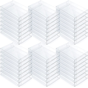 150 Pack Clear Box for Greeting Cards Bulk 4.5 x 1.0 x 5.9 Inch Rectangle Plastic Photo Storage Box Cases Fits A2 Size Cards Envelopes for Stationery Organizer Small Business Supplies Valentines Day